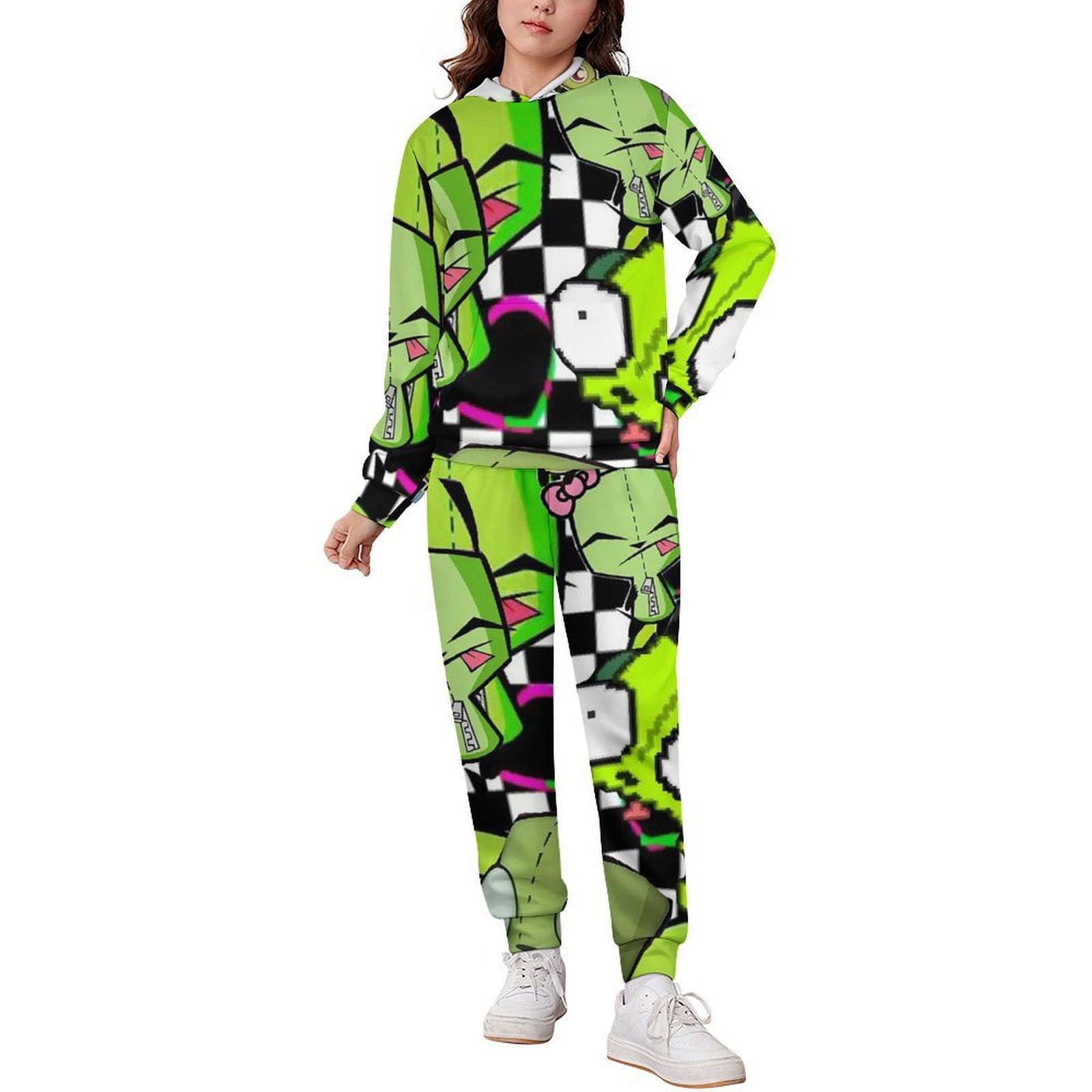 Invader Zim Boys 2 Piece Tracksuit Athletic Sweatsuits Sets Hooded ...