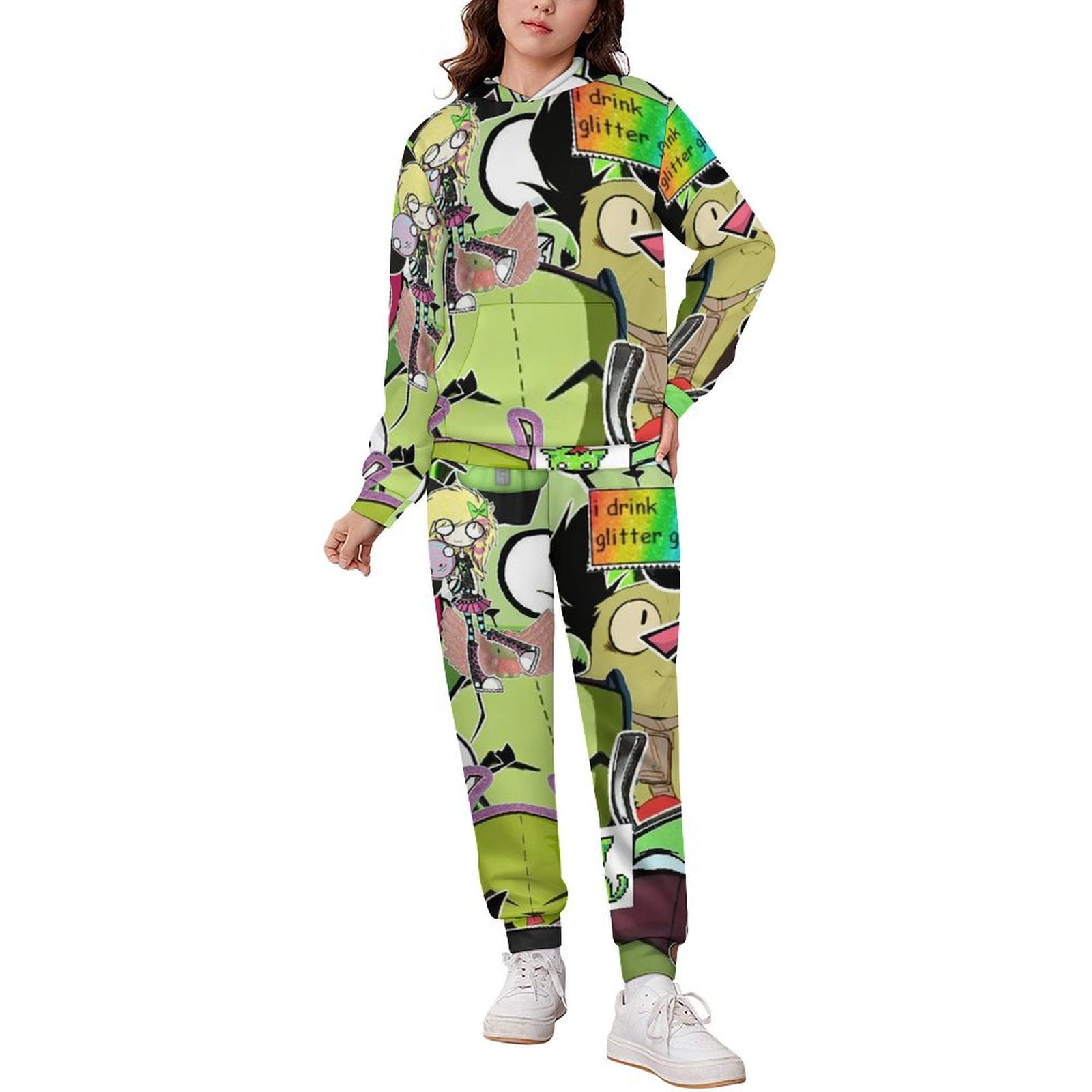 Invader Zim Boys 2 Piece Tracksuit Athletic Sweatsuits Sets Hooded ...