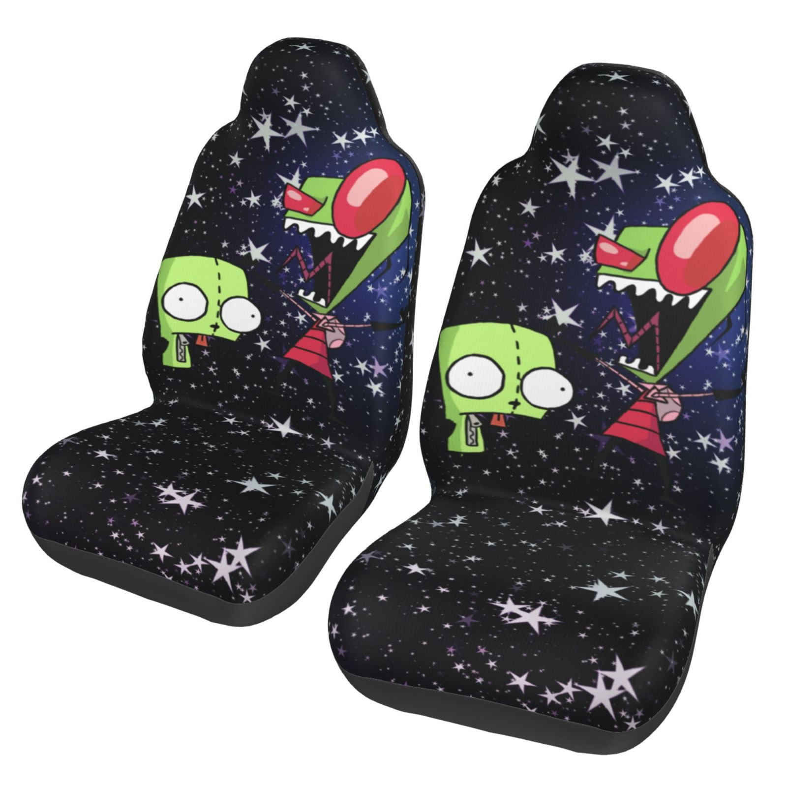 Invader Zim Car Seat Covers 2 Pcs Seat Protector Cover Universal Front ...
