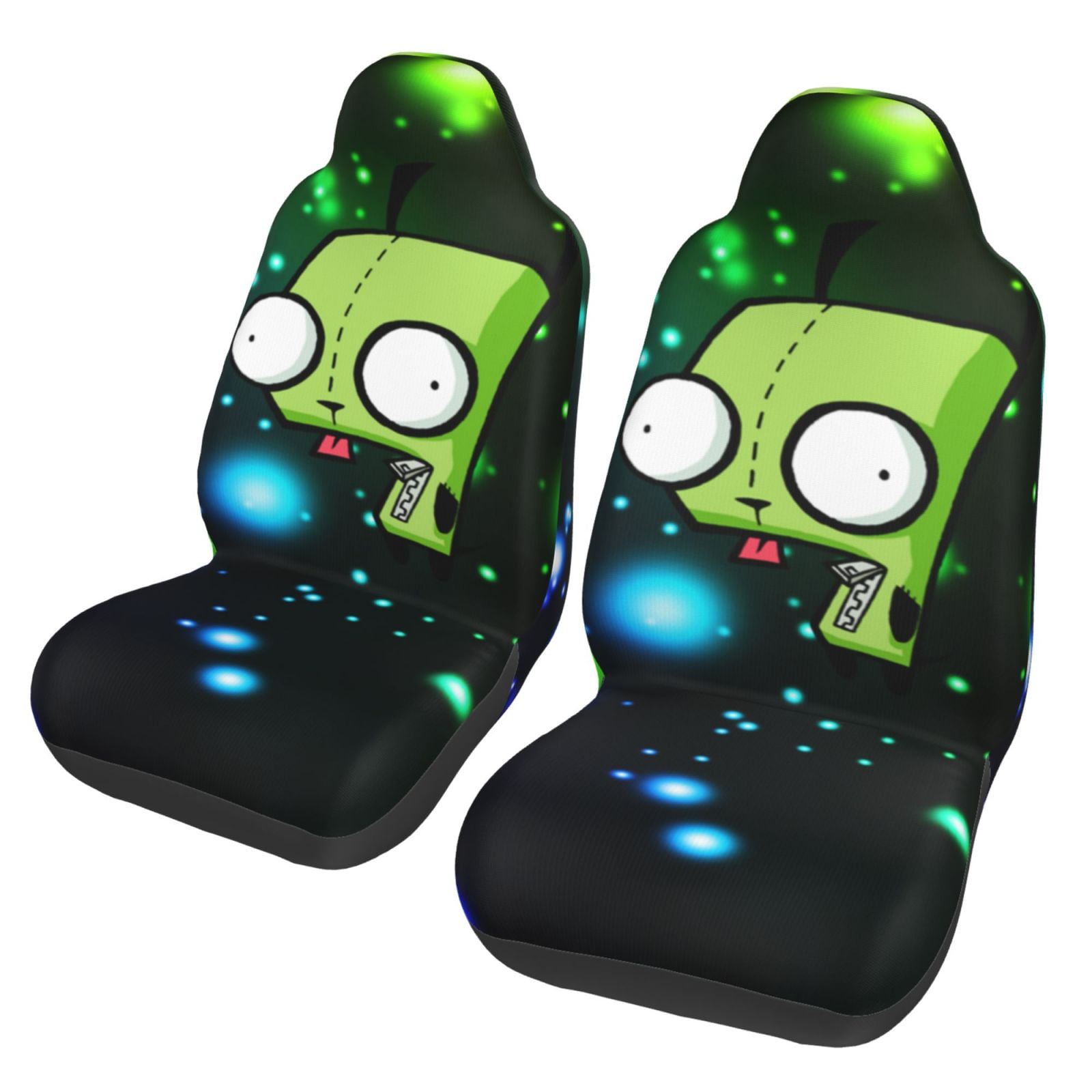 Invader Zim Car Seat Covers 2 Pcs Seat Protector Cover Universal Front ...