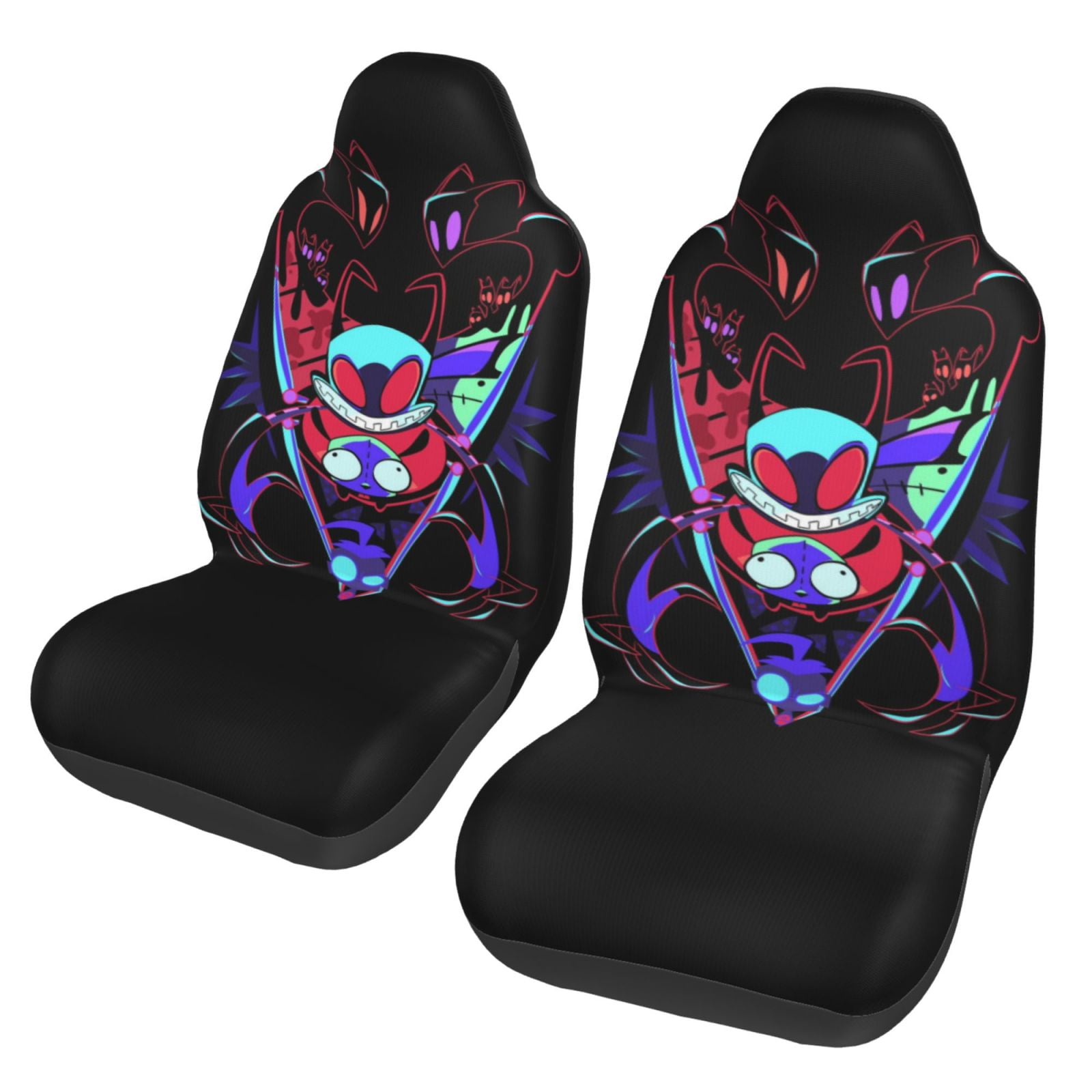 Invader Zim Car Seat Covers 2 Pcs Seat Protector Cover Universal Front ...