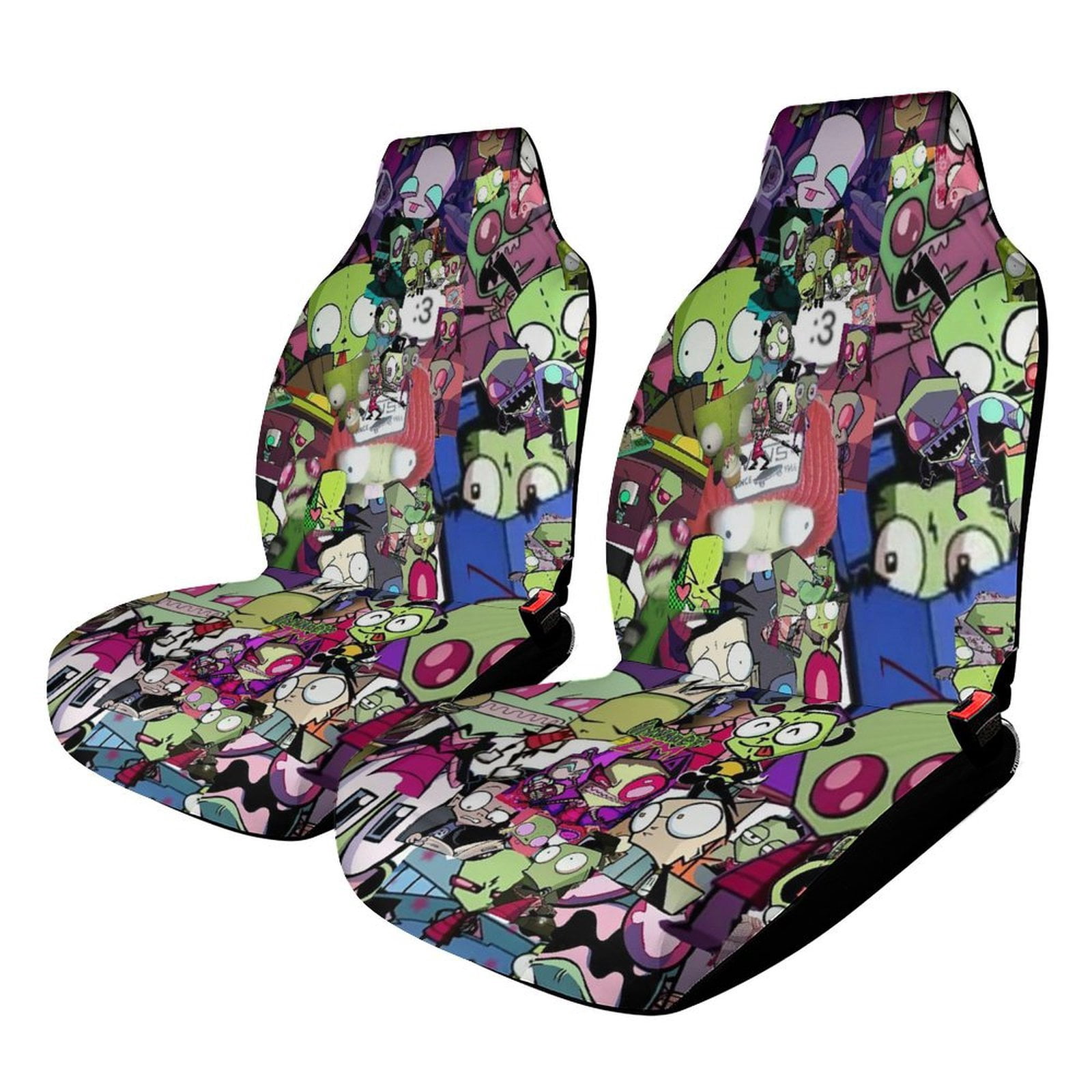 Invader Zim Car Seat Covers Nonslip Elastic Front Seat Protector ...