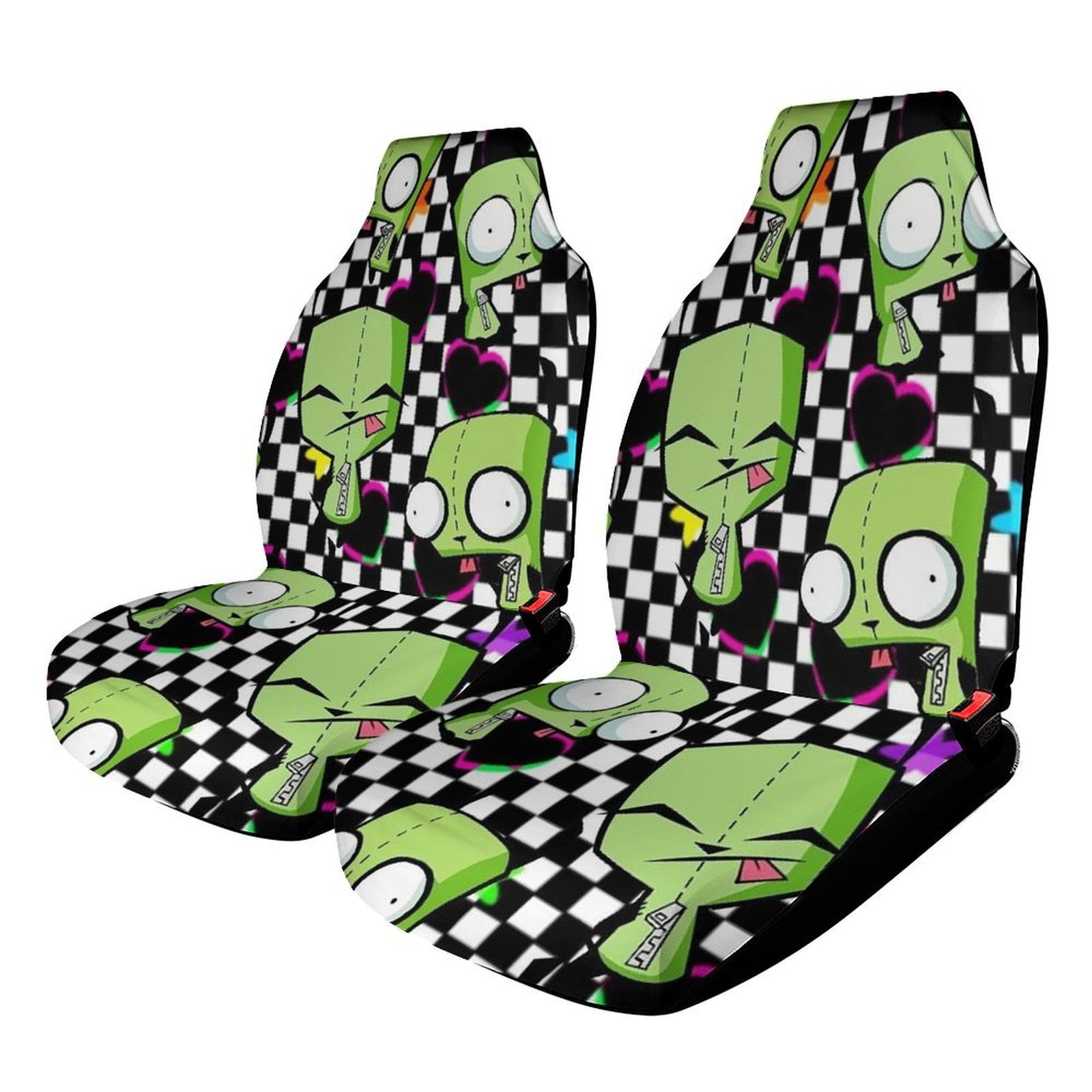 Invader Zim Car Seat Covers Nonslip Elastic Front Seat Protector ...