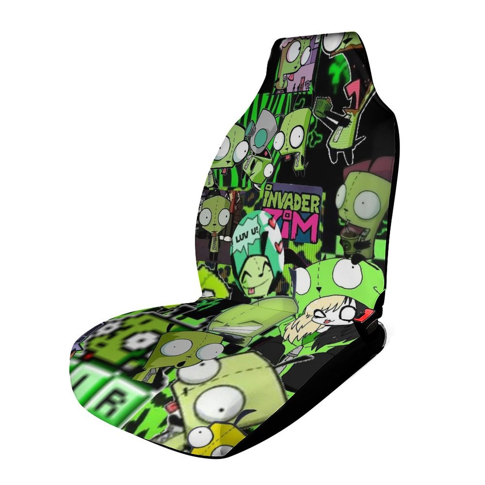 Invader Zim Car Seat Covers Nonslip Elastic Front Seat Protector ...