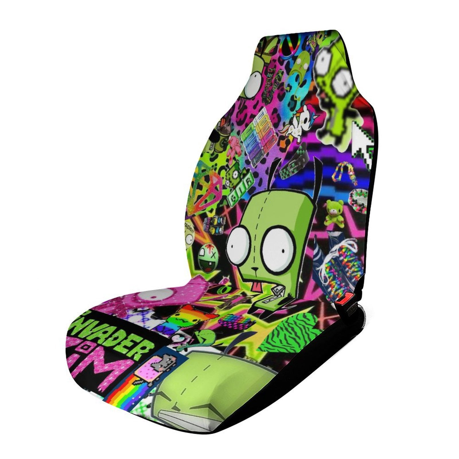 Invader Zim Car Seat Covers Nonslip Elastic Front Seat Protector ...