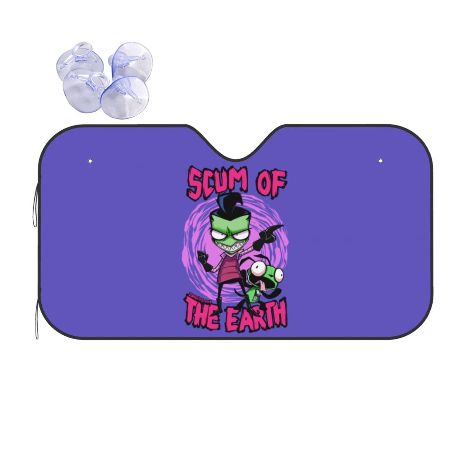 Invader Zim Car Windshield Sun Shade Auto Front Window Sunshade Cover ...