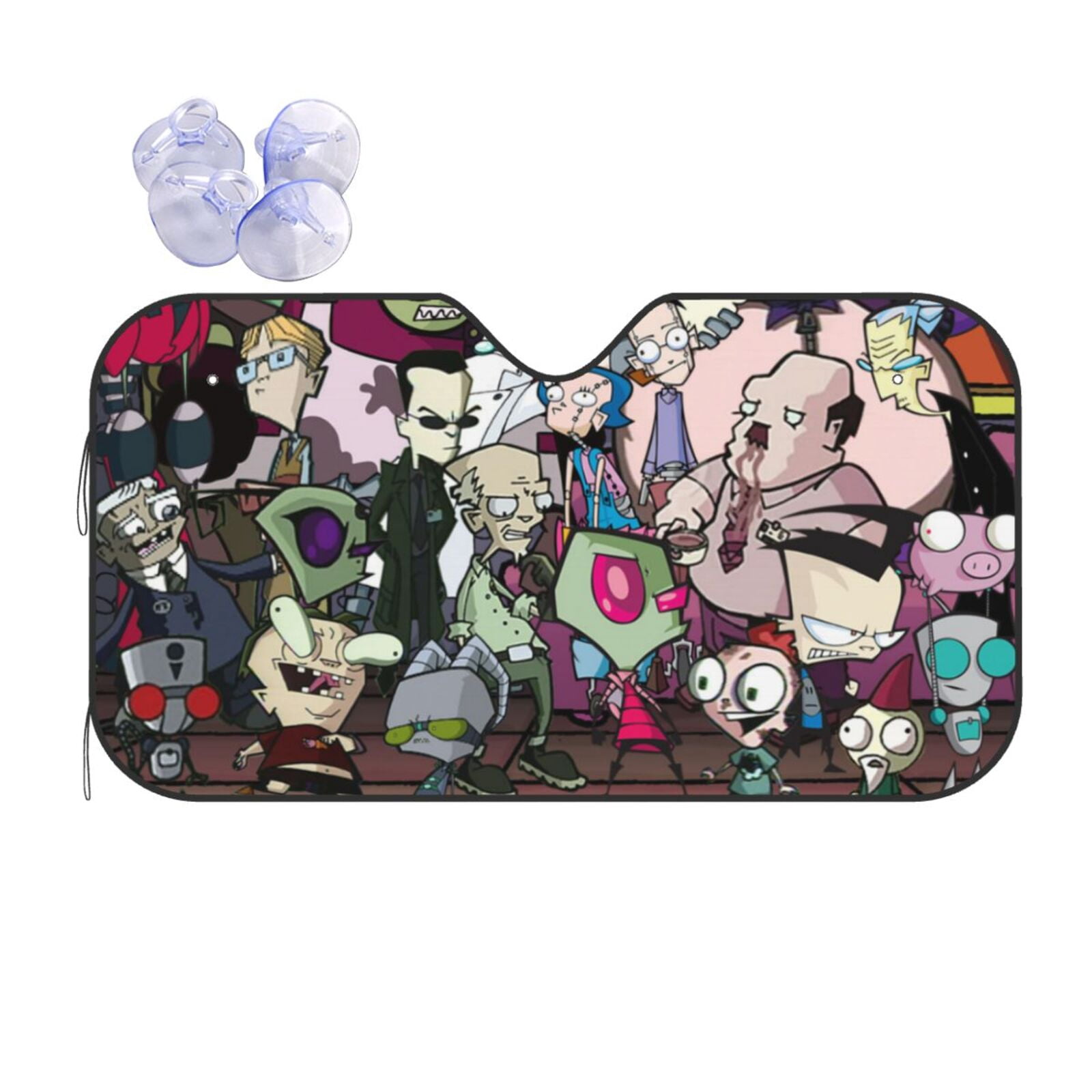 Invader Zim Car Windshield Sun Shade Auto Front Window Sunshade Cover ...