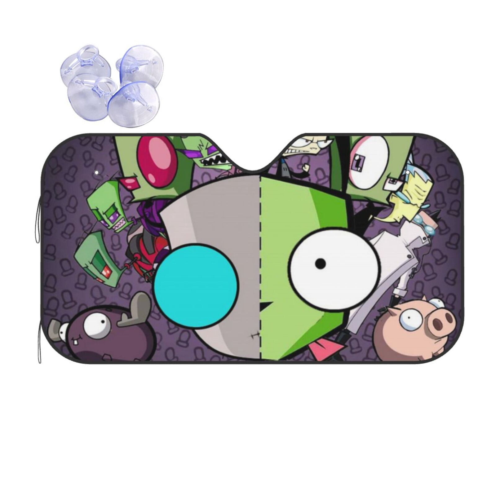Invader Zim Car Windshield Sun Shade Auto Front Window Sunshade Cover ...