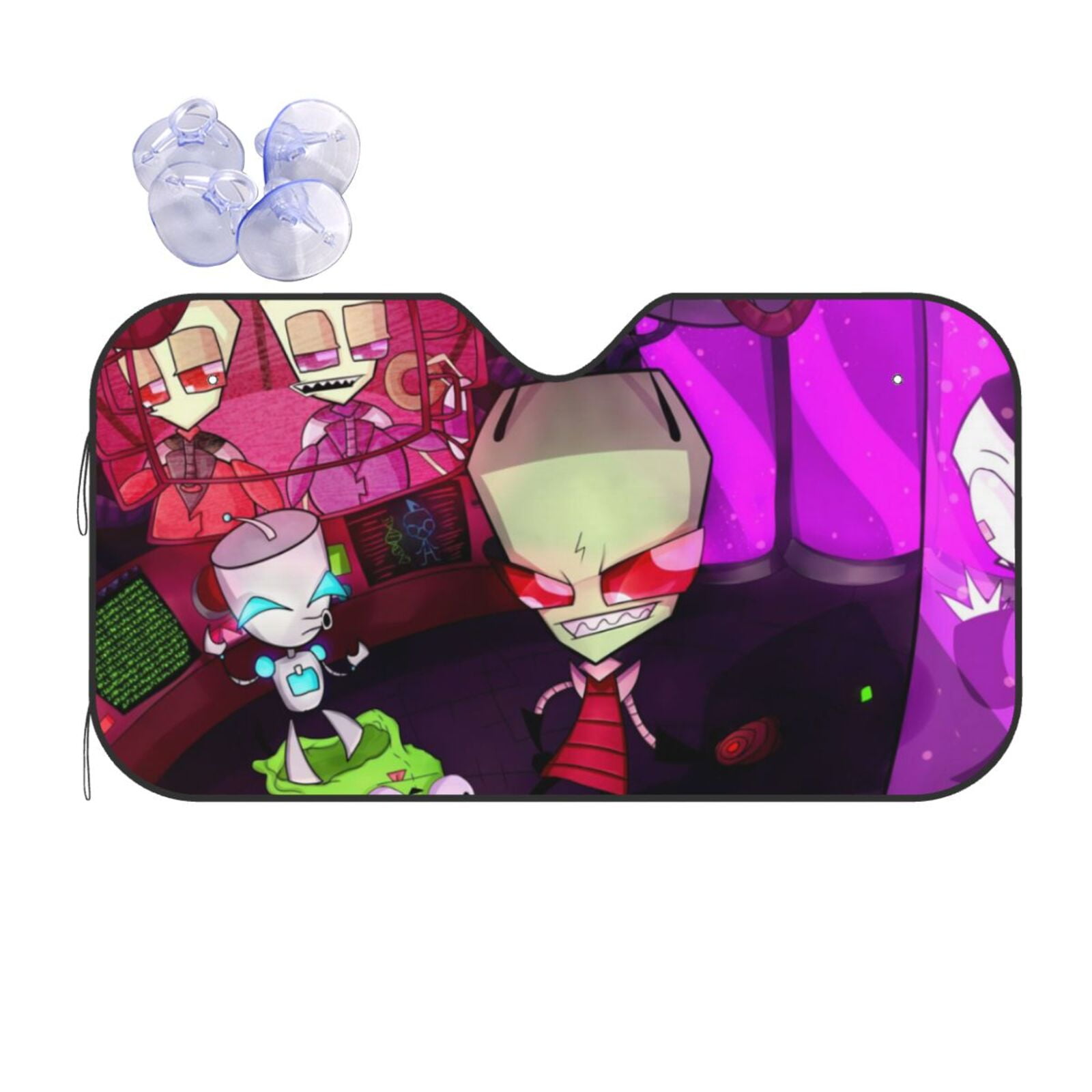 Invader Zim Car Windshield Sunshade Blocks UV Rays&Keeps Vehicle Cool ...