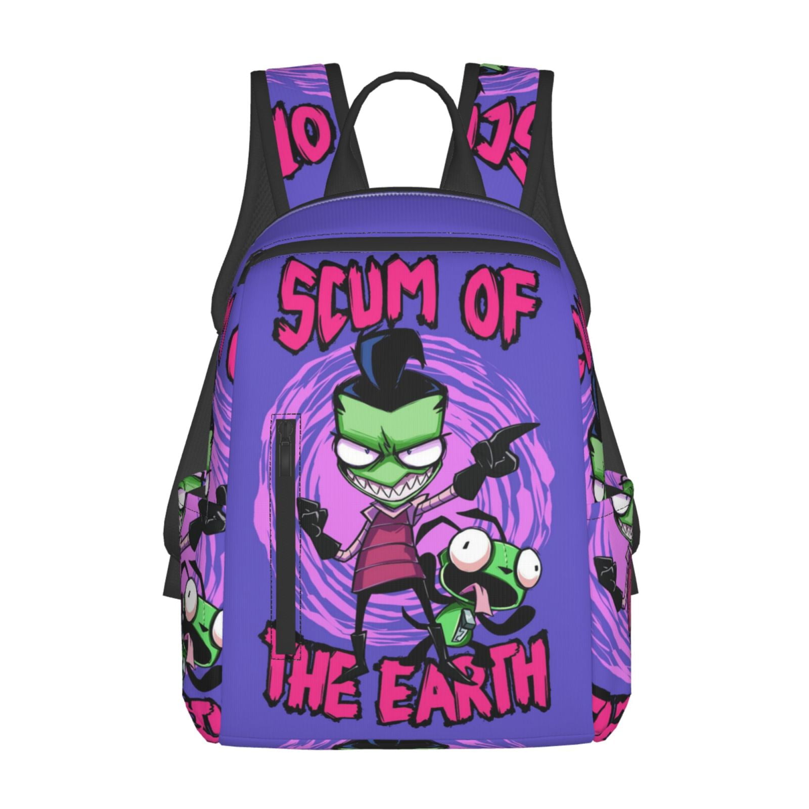 Invader Zim Cartoon Backpack Student School Bag Bookbag Satchel ...