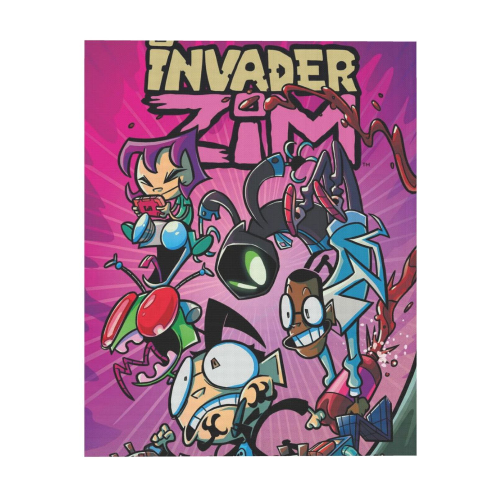 Invader Zim Cartoon Canvas Decorative Poster Unframed Wall Art Picture ...