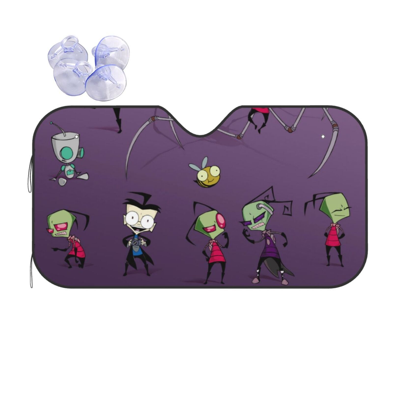 Invader Zim Cartoon Car Windshield Sunshade Blocks UV Rays&Keeps ...