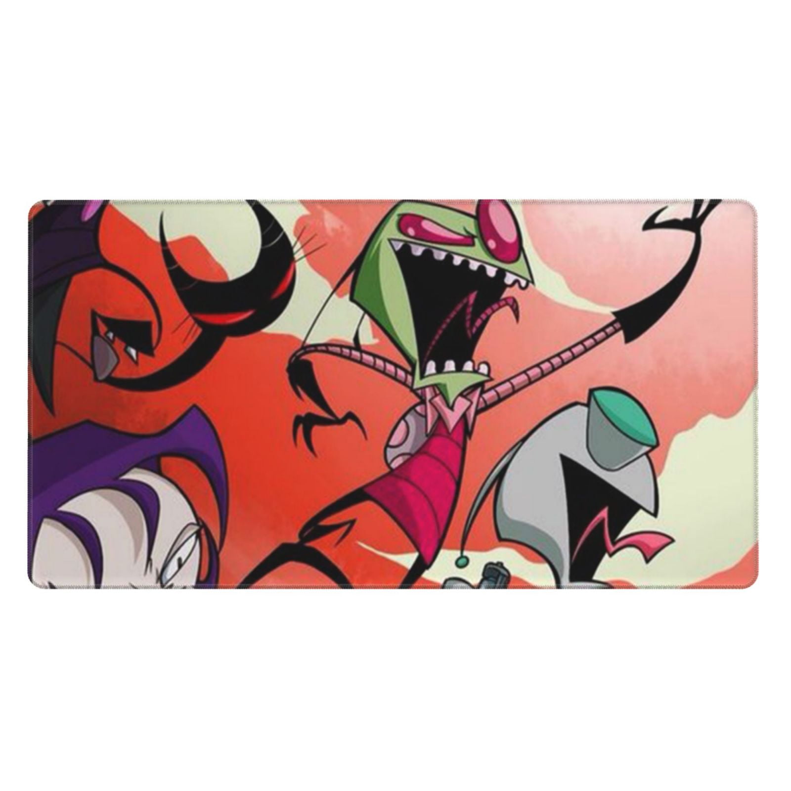 Invader Zim Cartoon Extended Gaming Mousepad Stitched Edge Mouse Pad 15 ...