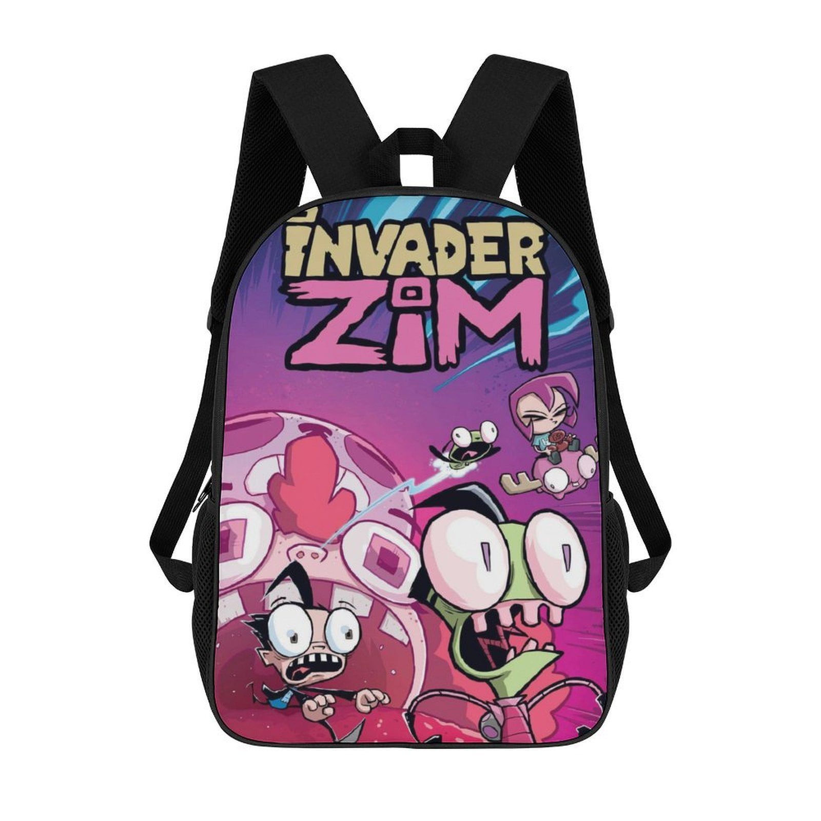 Invader Zim Cartoon School Bag Laptop Backpack Casual Shoulders Daypack ...