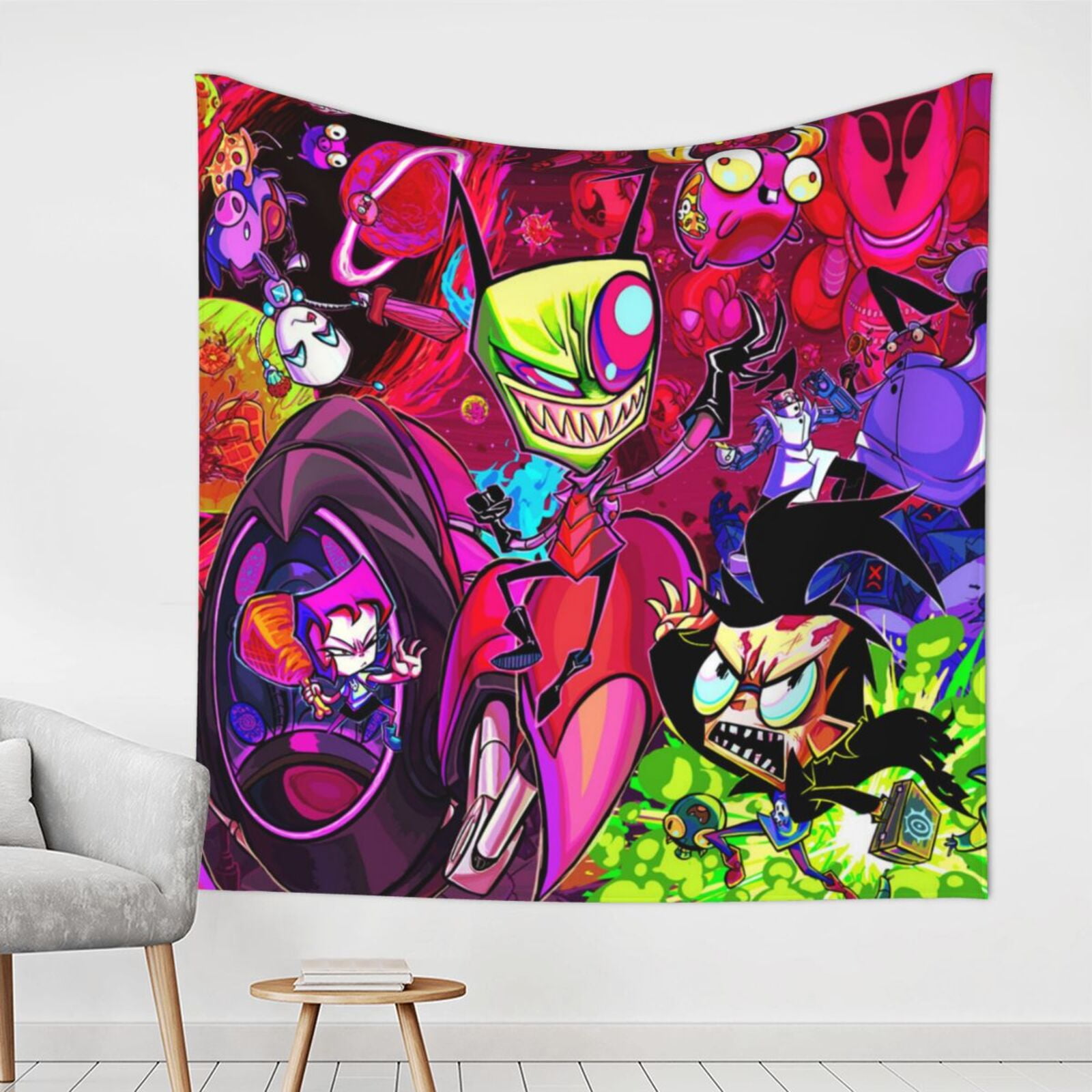 Invader Zim Cartoon Tapestry Luxury Wall Hanging Tapestries Decor For ...