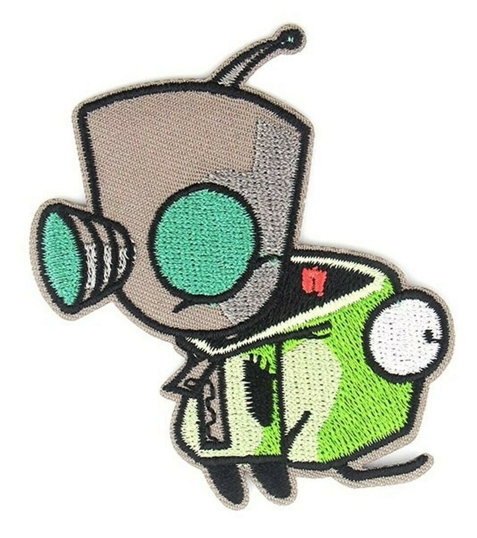Invader Zim Character 3 Inches Tall Embroidered Iron On Patch - Walmart.com