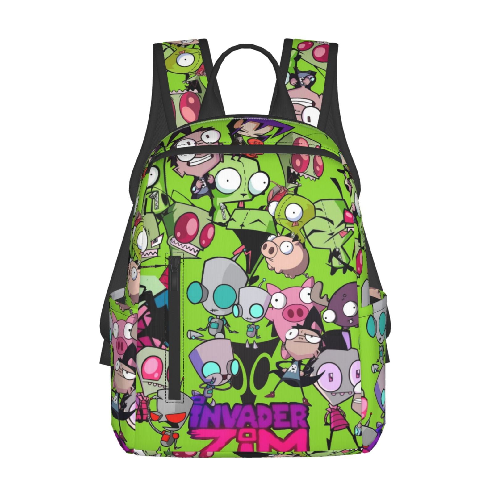 Invader Zim Characters Backpack School Bag Bookbag Satchel Lightweight ...