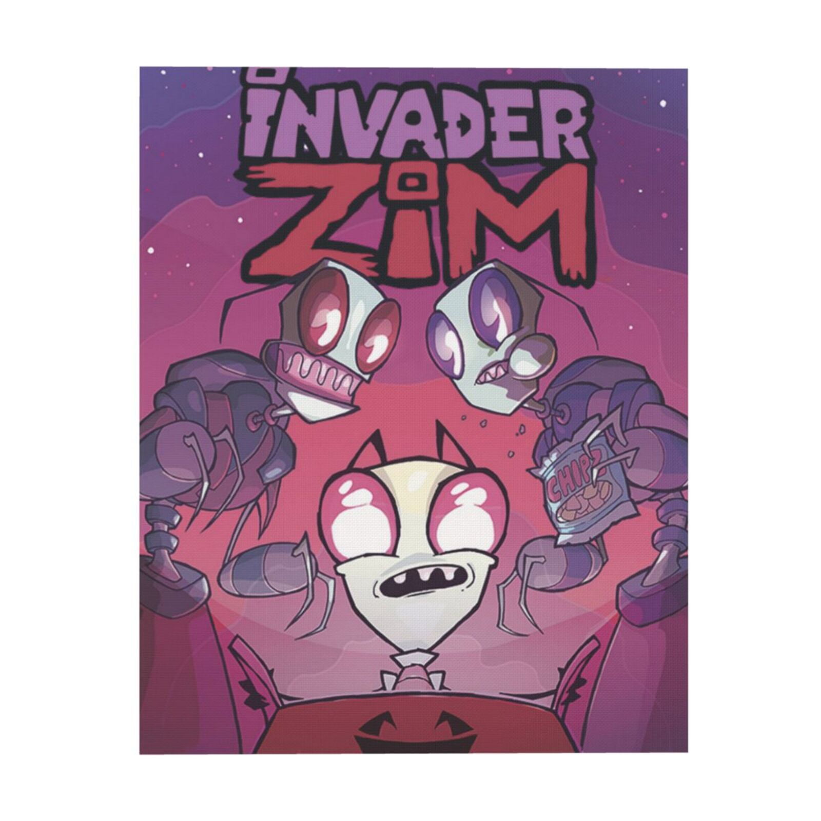 Invader Zim Characters Canvas Decorative Poster Unframed Wall Art ...
