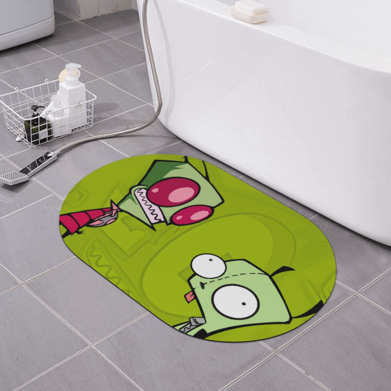 Invader Zim Characters Diatom Mud Mat Soft Super Absorbent Bath Mat Non ...