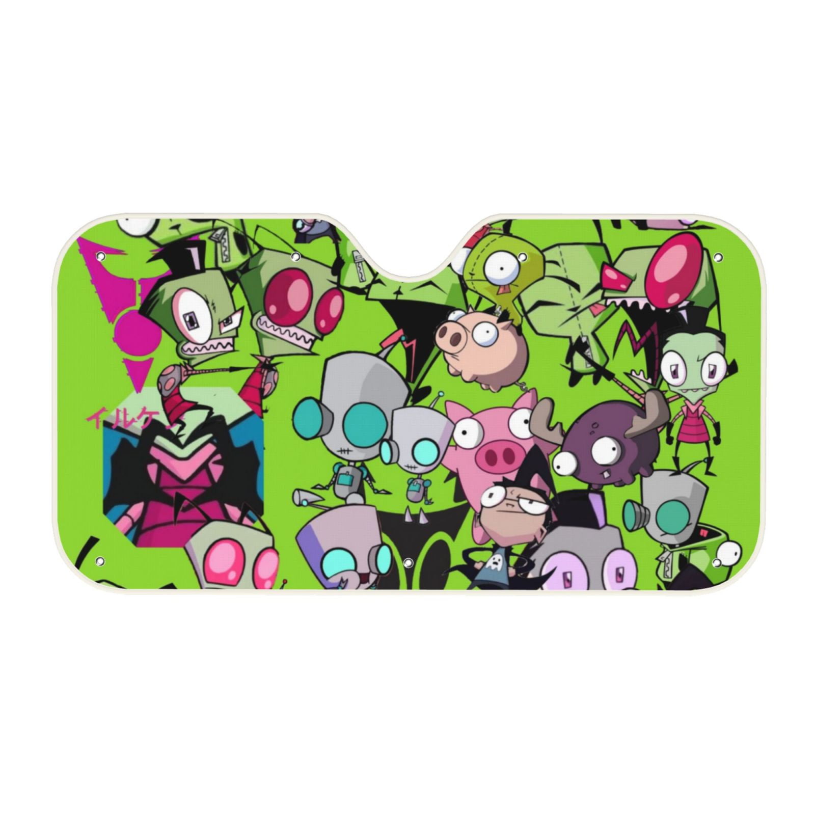 Invader Zim Characters Foldable Car Windshield Sunshade Vehicle ...