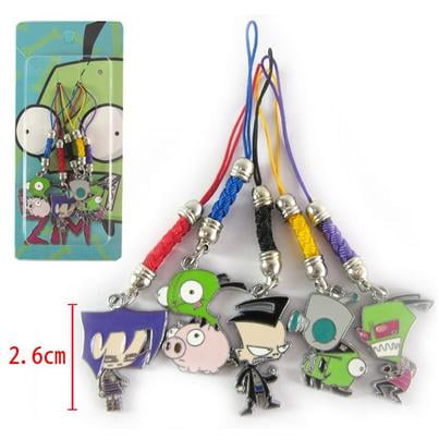 Invader Zim Characters Metal Charm 5 pcs Set - Walmart.com