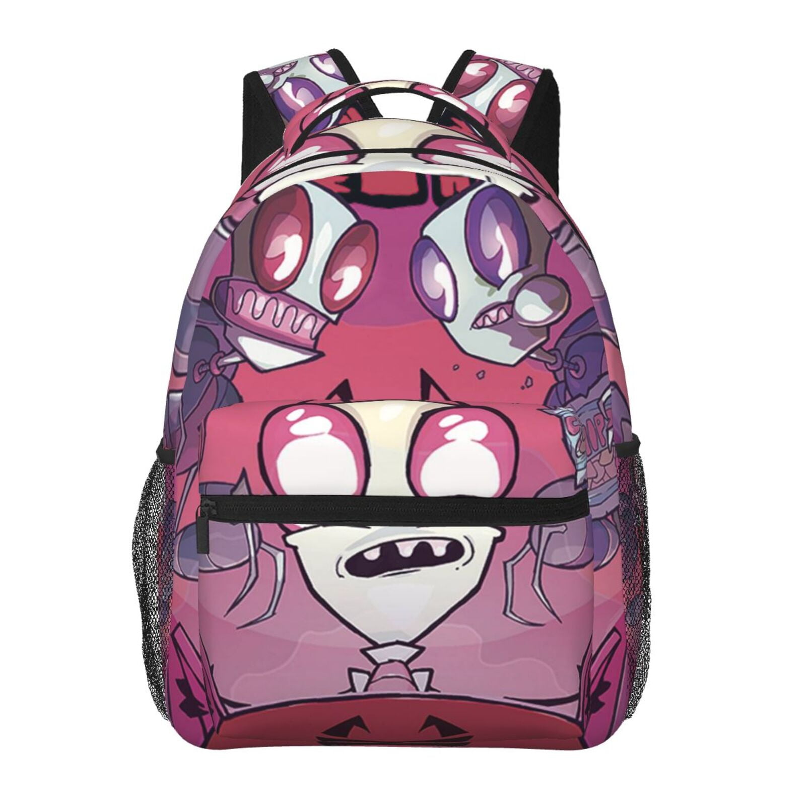 Invader Zim Characters School Bag Laptop Backpack Unisex Daypack ...
