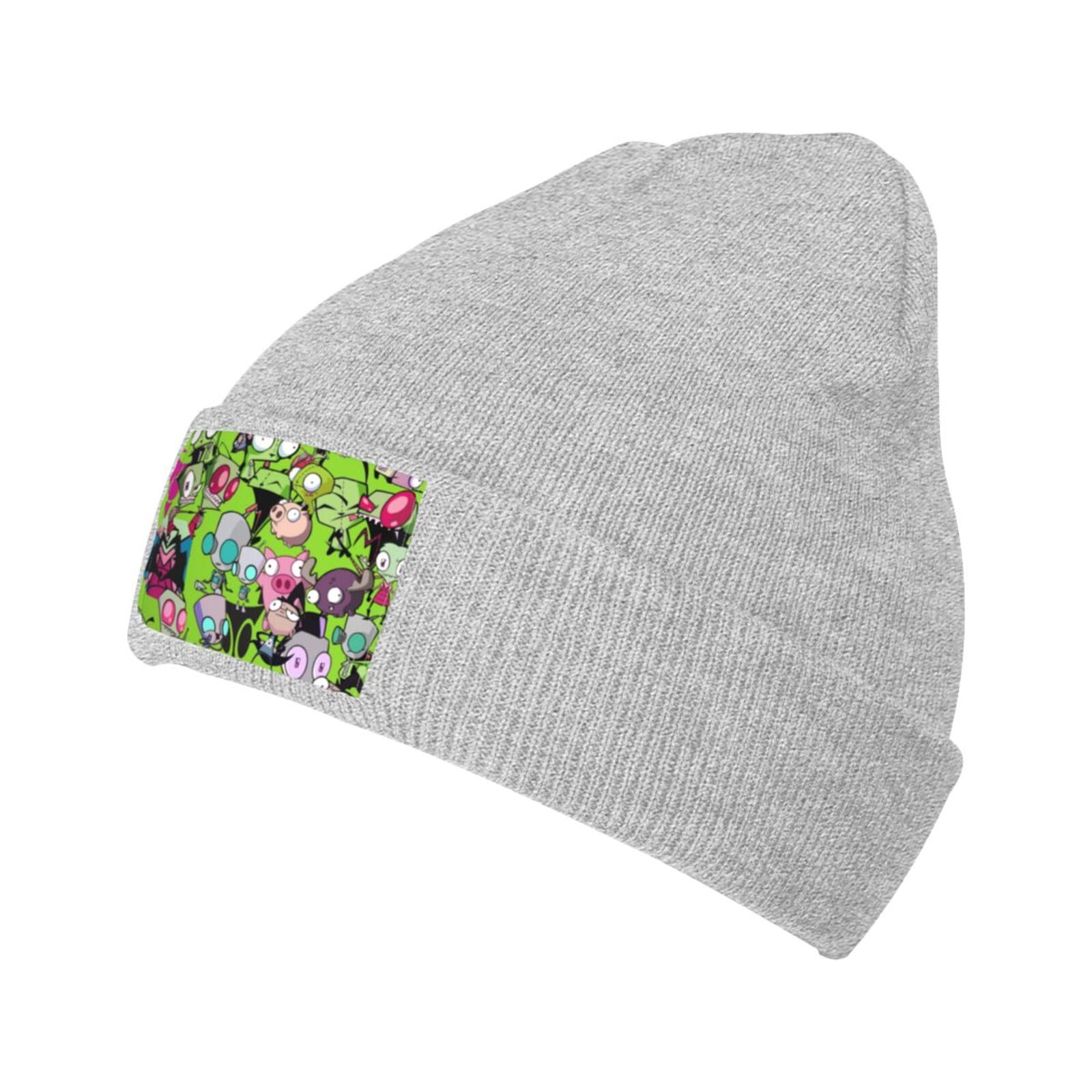 Invader Zim Characters Stretchable Knitted Beanie Hat Unisex Hat Daily ...