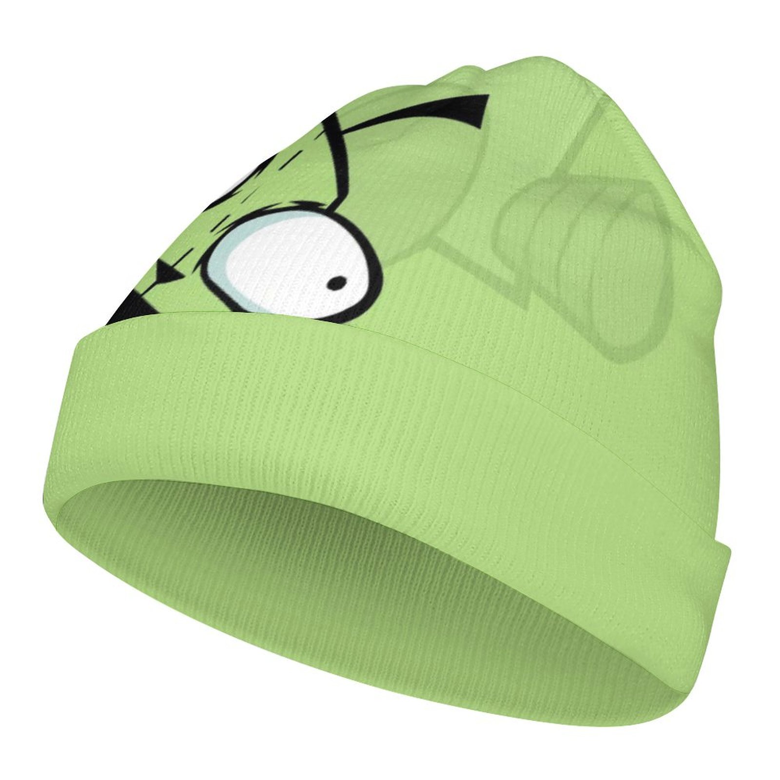 Invader Zim Children Knitted Hat Slouchy Daily Full Printed Fashion Elastic Knitting Cap Winter ...