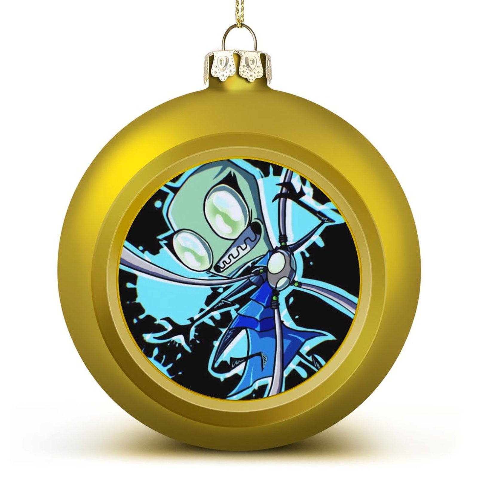 Invader Zim Christmas Balls Sparkling Christmas Tree Hanging Ornaments ...