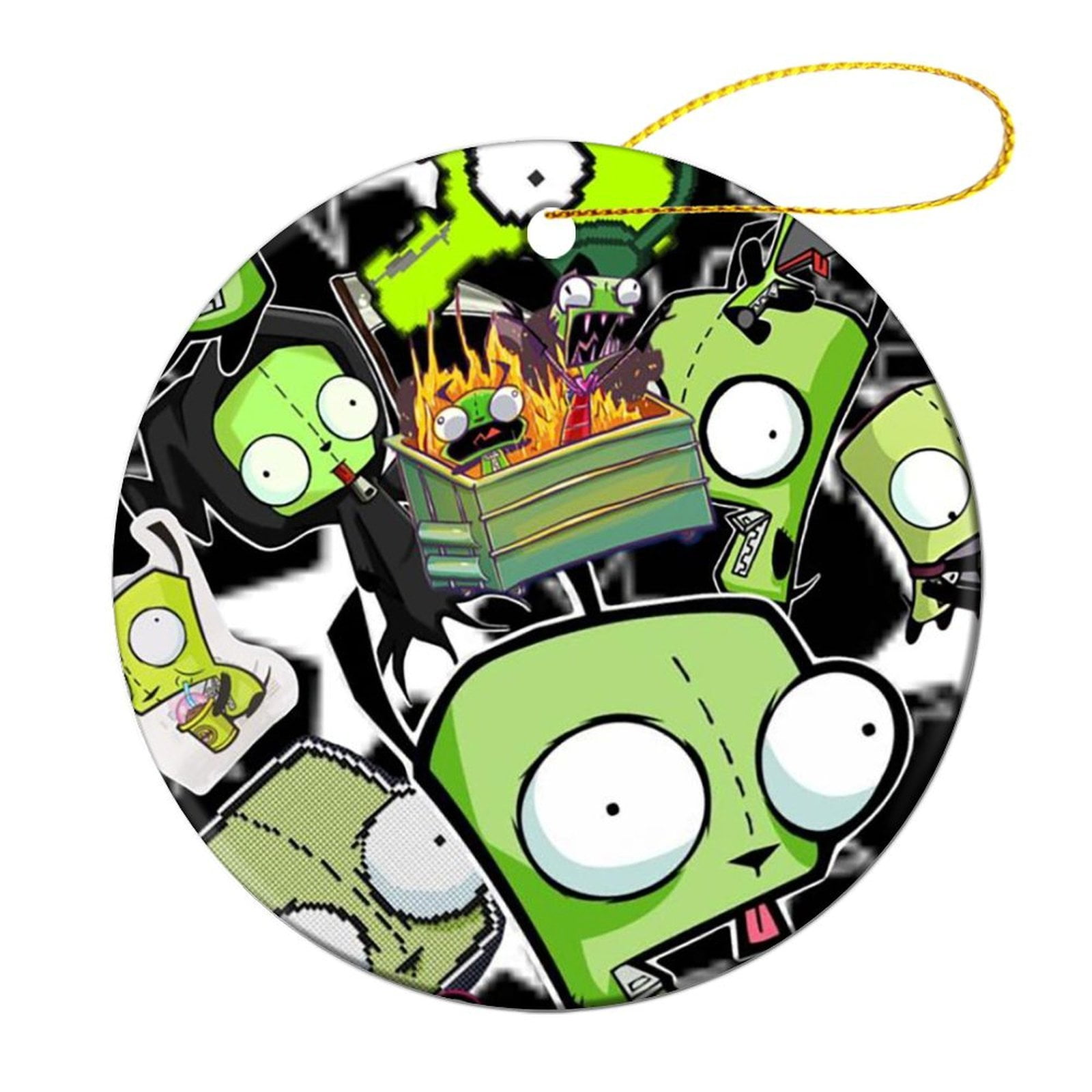 Invader Zim Christmas Ornament, Christmas Decoration, Holiday Present ...