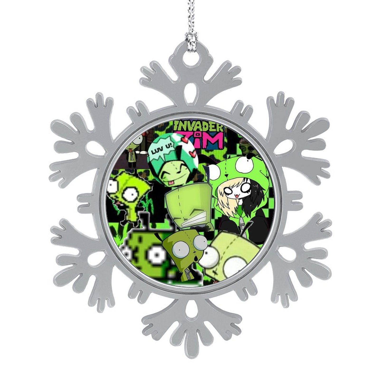Invader Zim Christmas Ornaments Snowflakes Decorations - Christmas Tree ...
