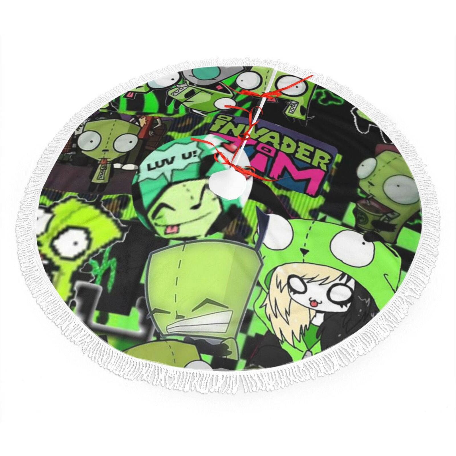 Invader Zim Christmas Tree Skirt, 48" Xmas Tree Skirts Mat, Winter ...
