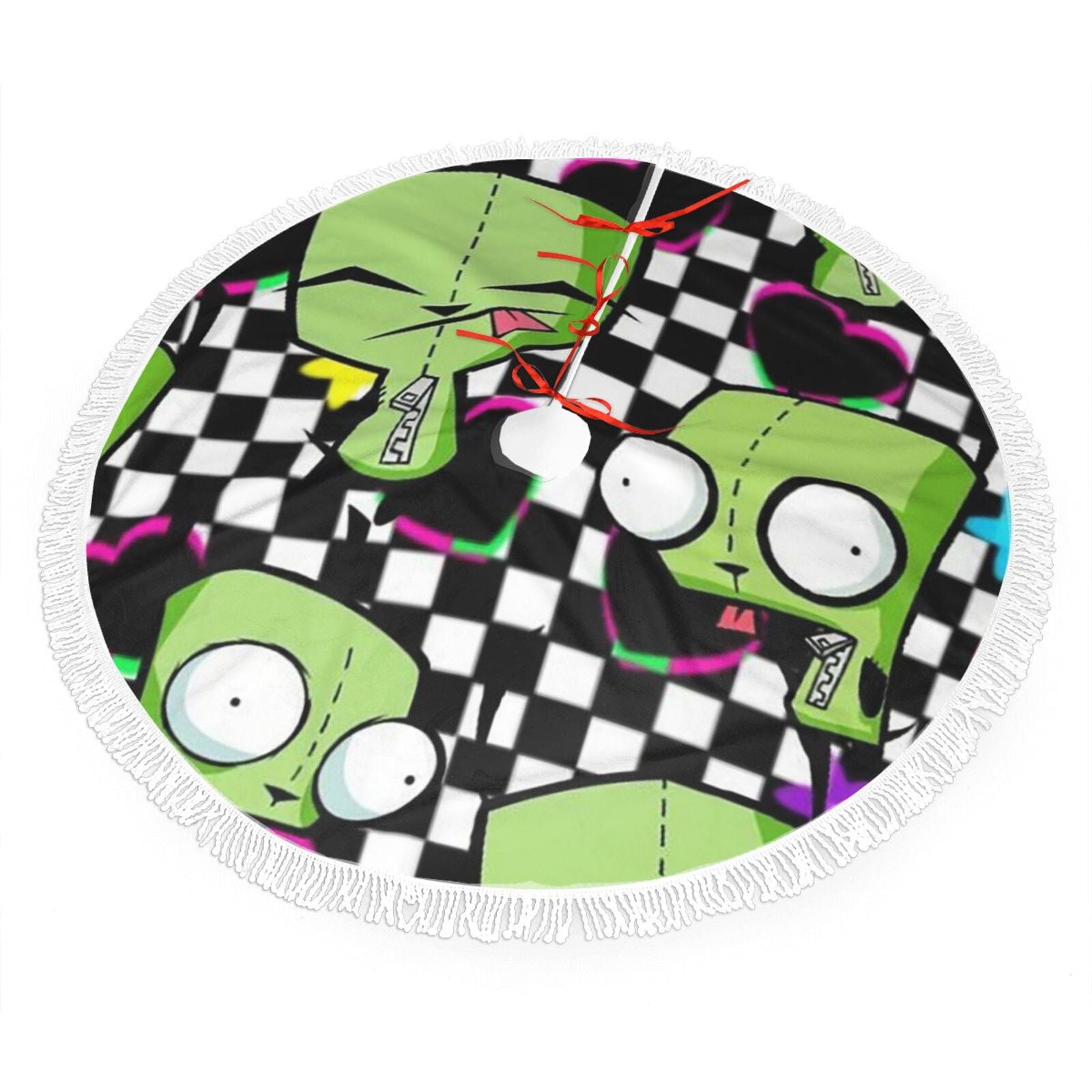Invader Zim Christmas Tree Skirt, 48" Xmas Tree Skirts Mat, Winter ...