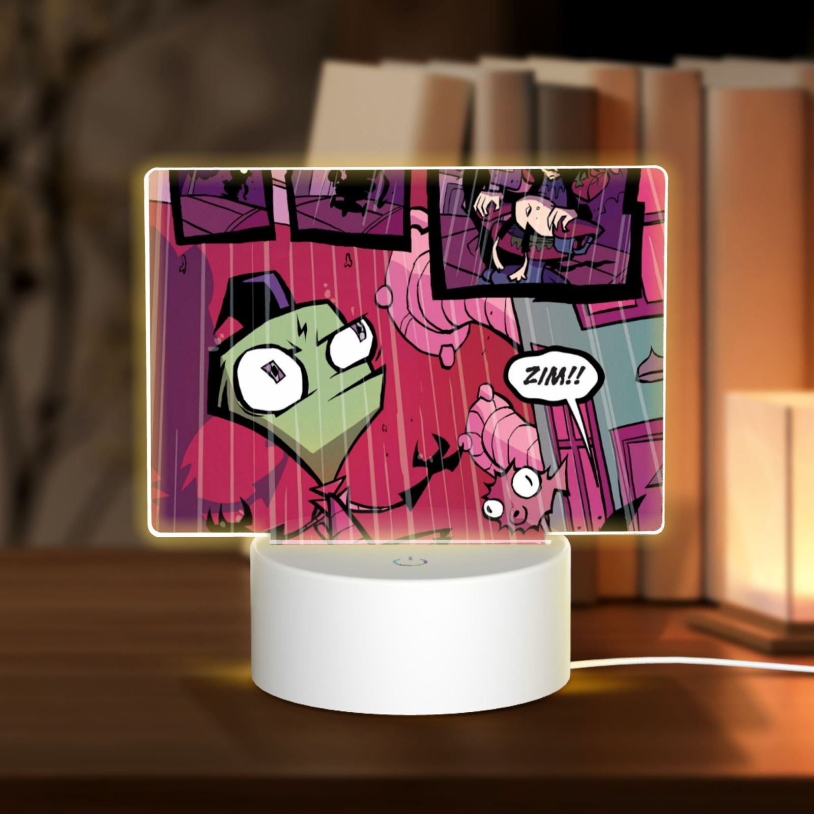Invader Zim Comedy Acrylic Night Light Adjustable 3 Light Modes USB ...
