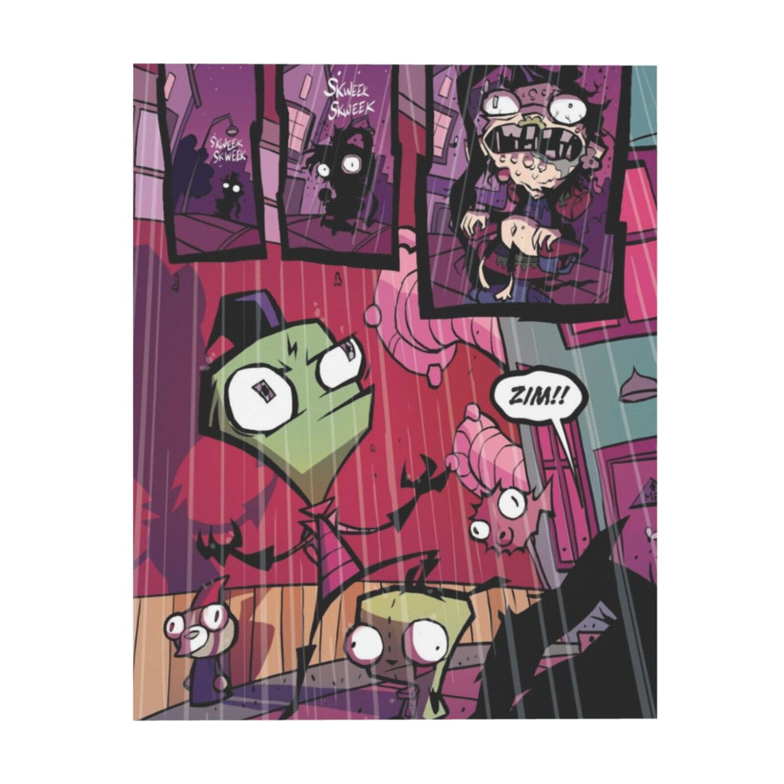 Invader Zim Comedy Canvas Decorative Poster Art Picture Painting ...