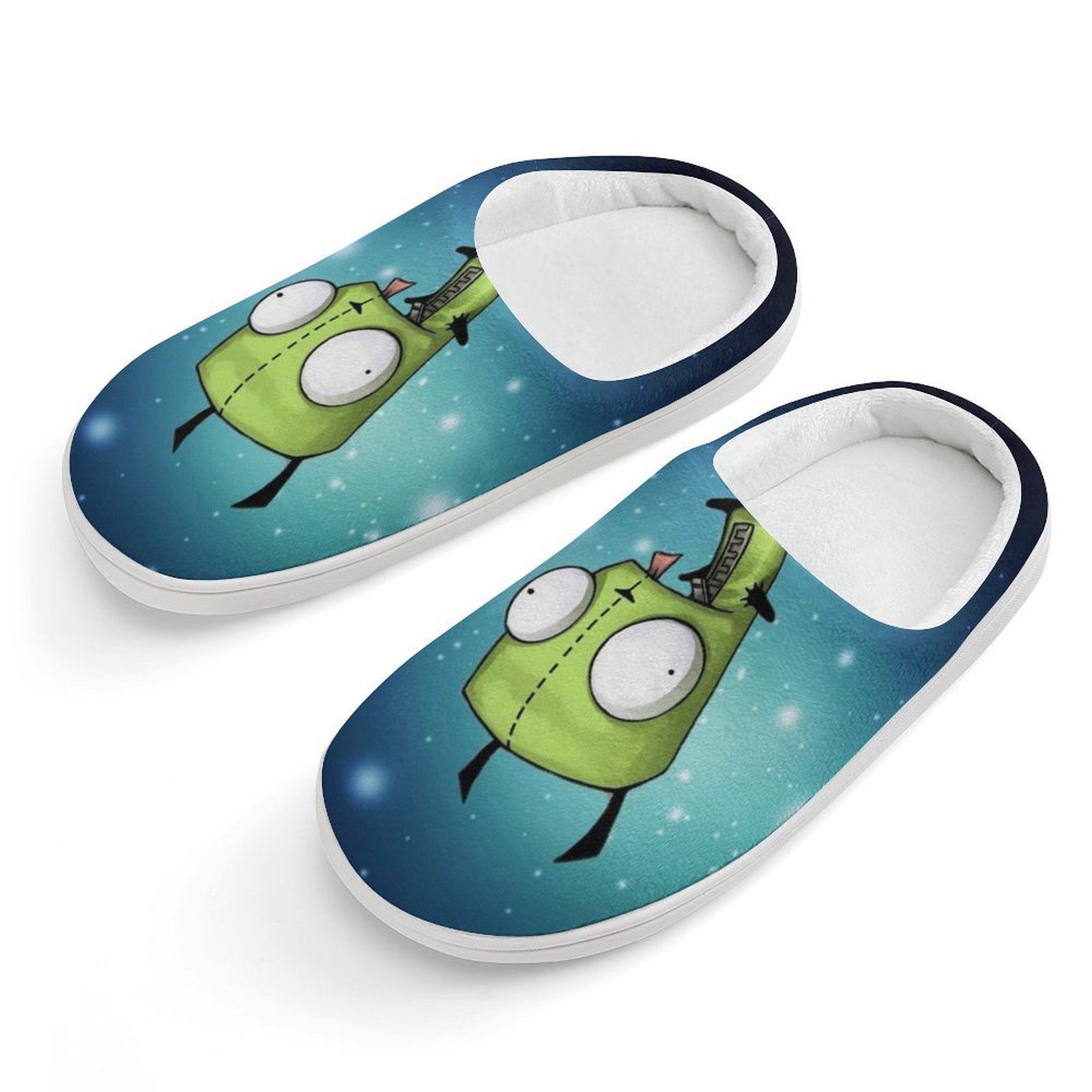 Invader Zim Comedy Kid's Cotton Slippers Winter Warm Soft Plush ...