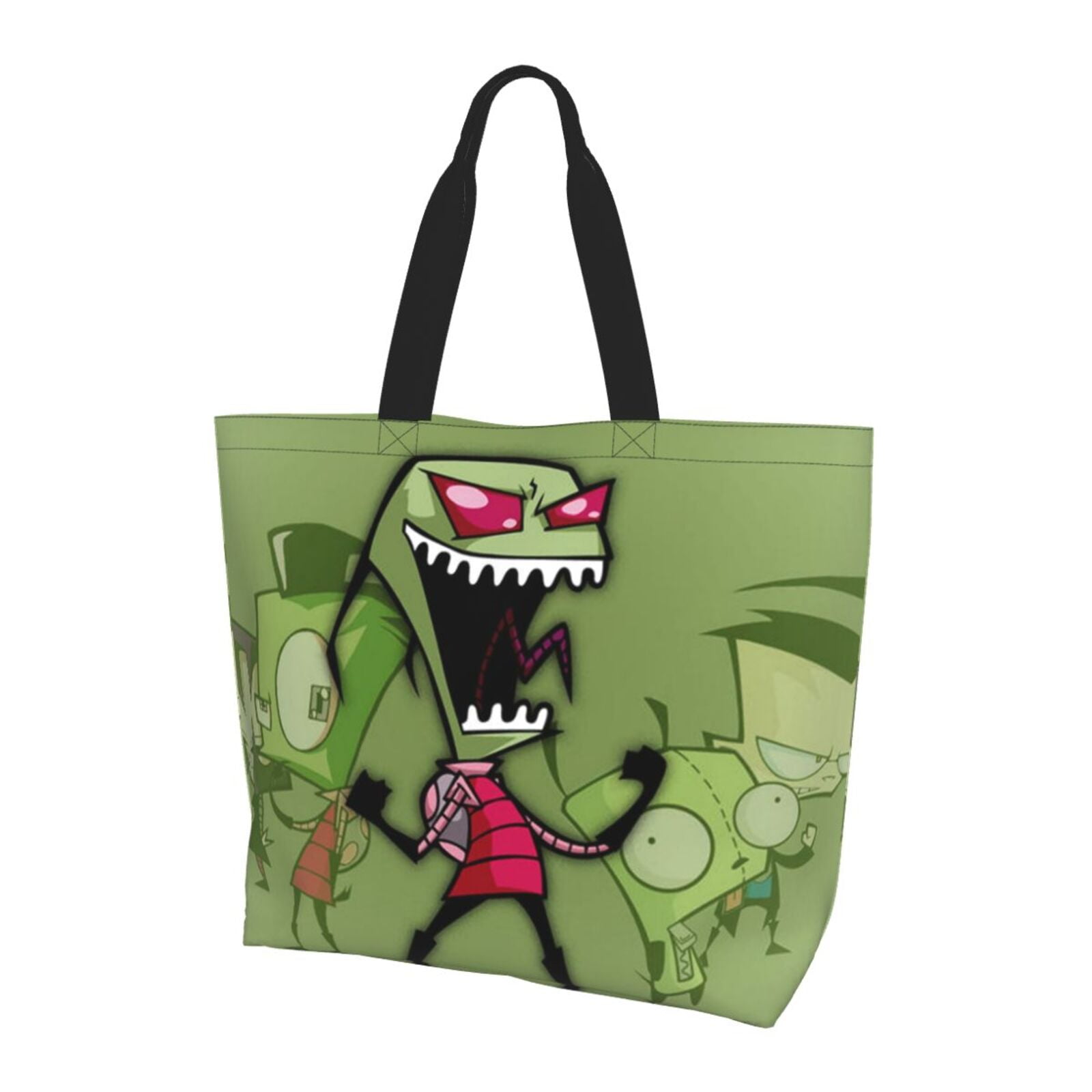 Invader Zim Comedy Show Tote Bags Reusable Women Shoulder Bag Grocery ...