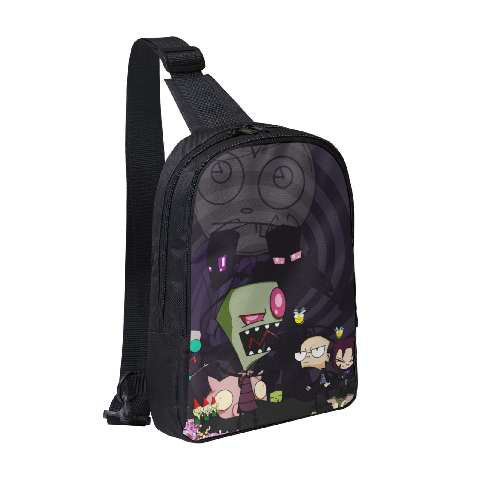 Invader Zim Comic Chest Bag Diagonally Crossbody Sling Bag Fashion ...