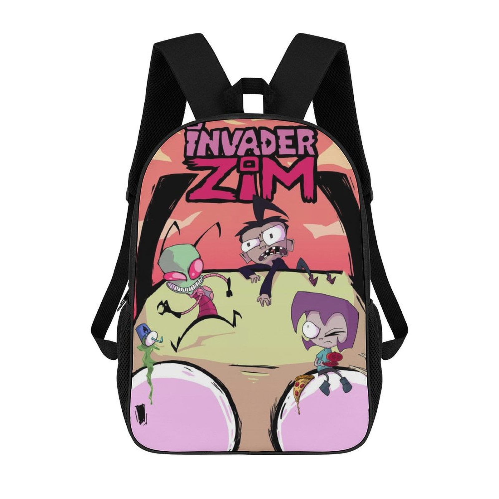 Invader Zim Comic School Bag Laptop Backpack Casual Shoulders Daypack ...