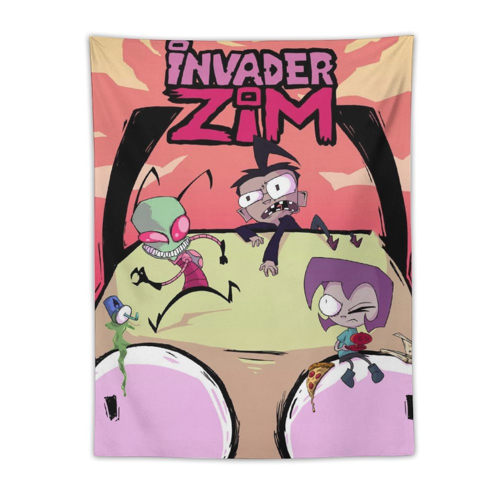 Invader Zim Comic Tapestry Luxury Wall Hanging Tapestries Decoration ...