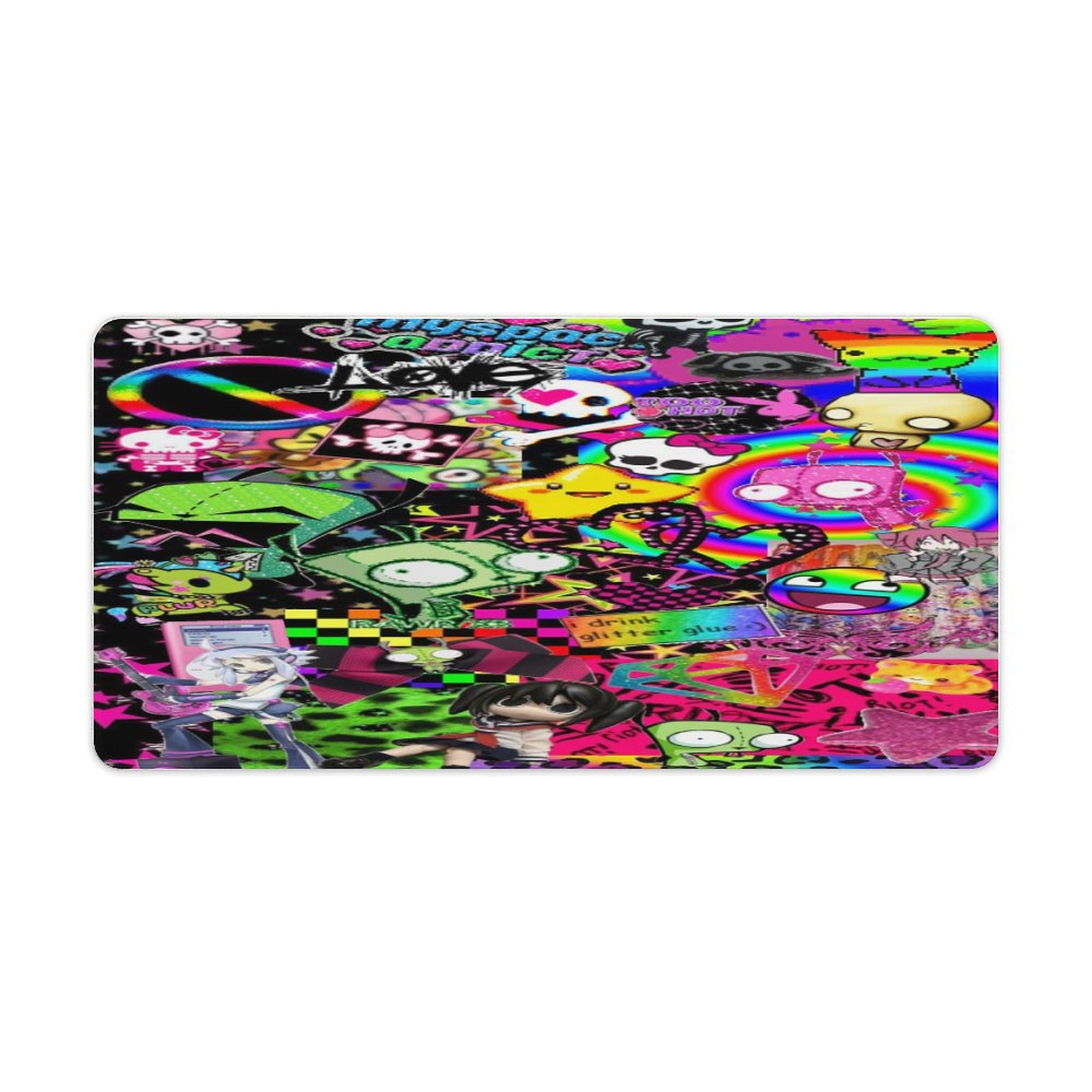 Invader Zim Computer Mouse Mat with Anti-Slip Rubber Base Anti-Fray ...