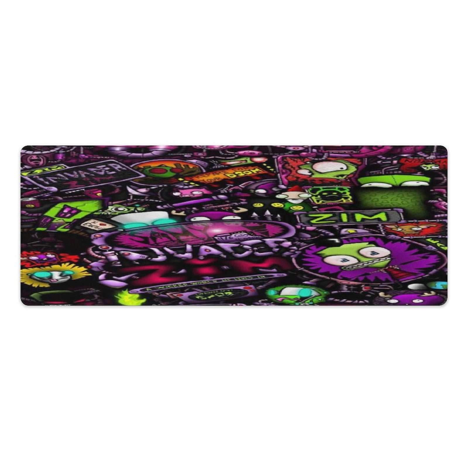 Invader Zim Computer Mouse Mat with Anti-Slip Rubber Base Anti-Fray ...