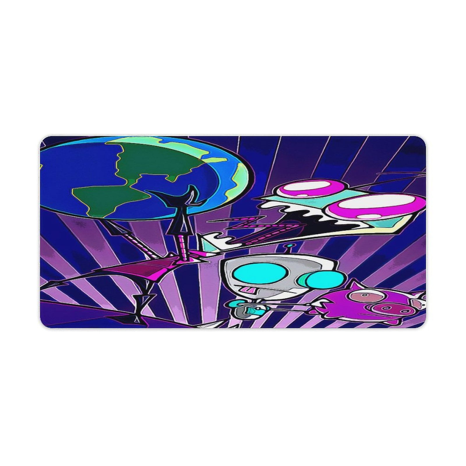 Invader Zim Computer Mouse Mat with Anti-Slip Rubber Base Anti-Fray ...