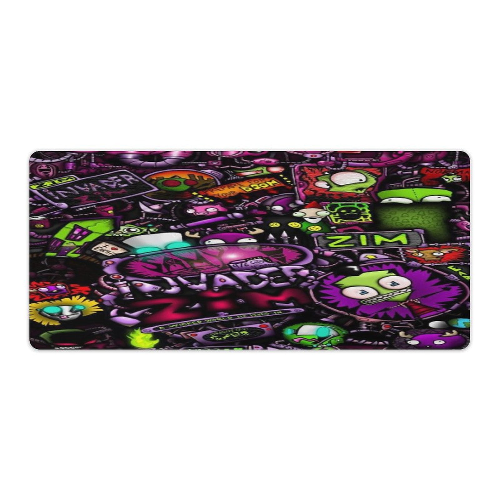 Invader Zim Computer Mouse Mat with Anti-Slip Rubber Base Anti-Fray ...