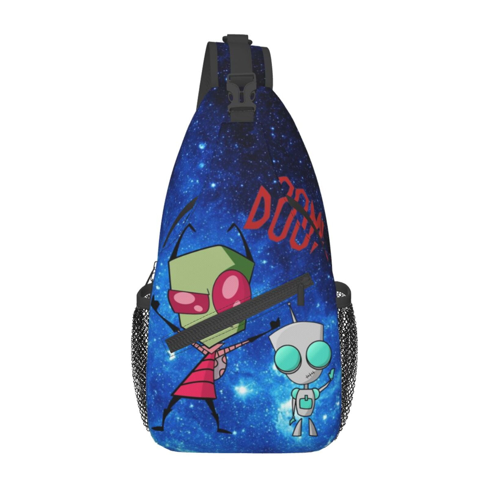 Invader Zim Crossbody Bag Casual Sling Backpack Chest Bag Multipurpose ...