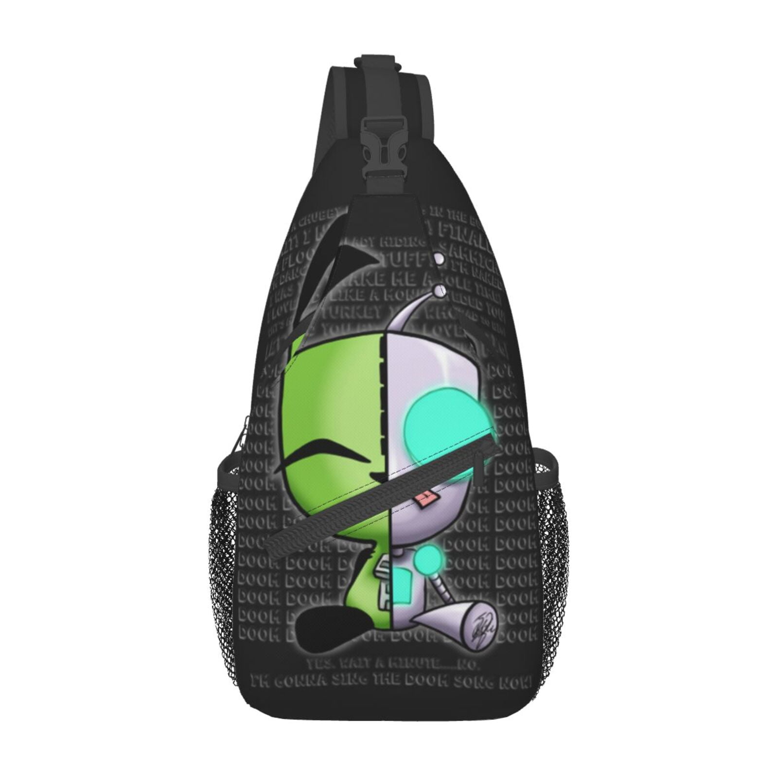 Invader Zim Crossbody Bag Casual Sling Backpack Chest Bag Multipurpose ...