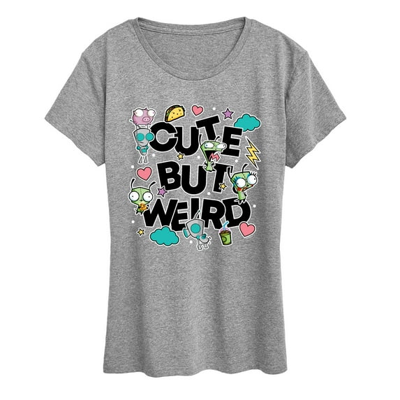 Invader Zim - Cute But Weird Gir - Women's Short Sleeve Graphic T-Shirt ...