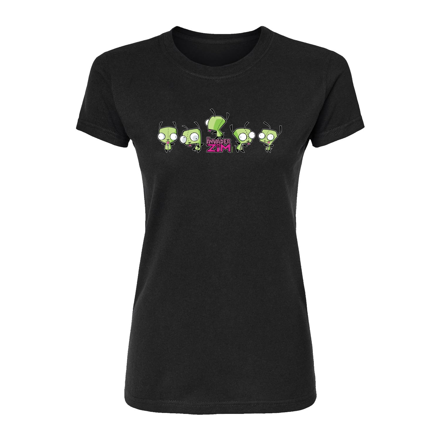 Invader Zim - Dancing Gir - Juniors Fitted Short Sleeve Graphic T-Shirt ...