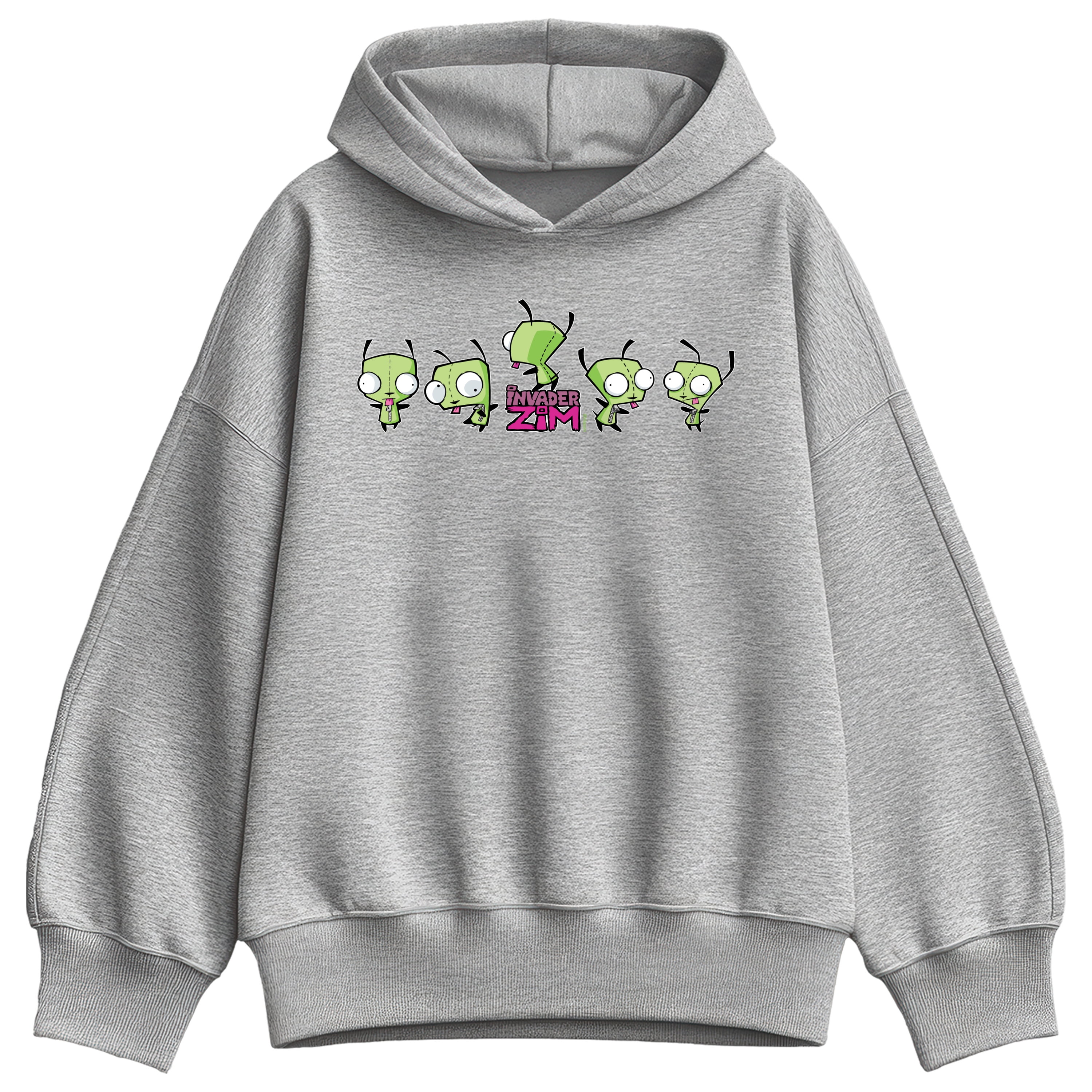 Invader Zim - Dancing Gir - Ladies Oversized Fleece Hoodie Sweatshirt ...