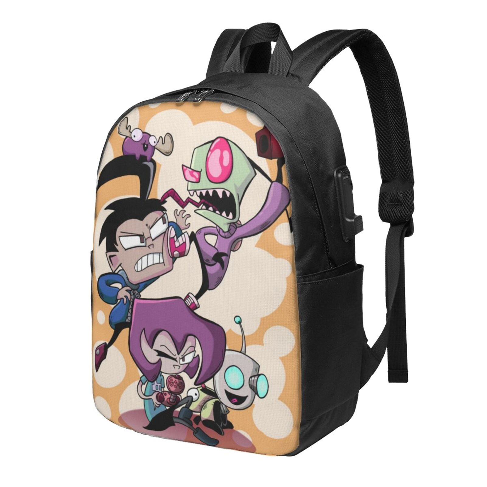 Invader Zim Dib Gaz Laptop Backpack Daypack School Student Bookbag ...